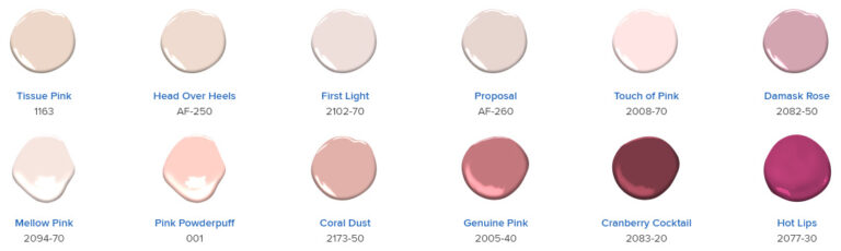 Pink - Color families - Benjamin Moore